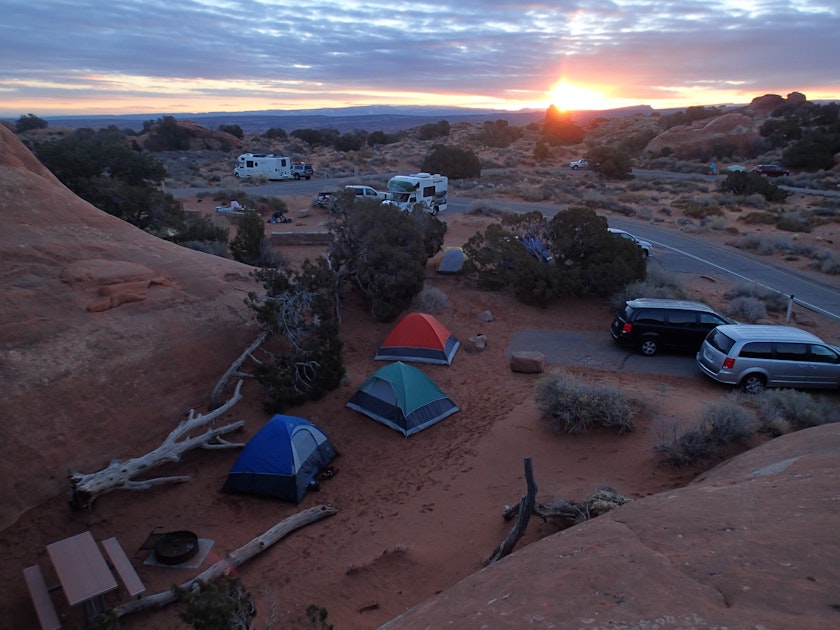 Camping in Arches National Park, Devil's Garden Campground