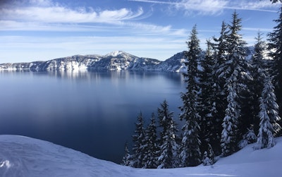 Snowshoe the Rim at Crater Lake NP, Rim Village Visitor Center, Crater ...