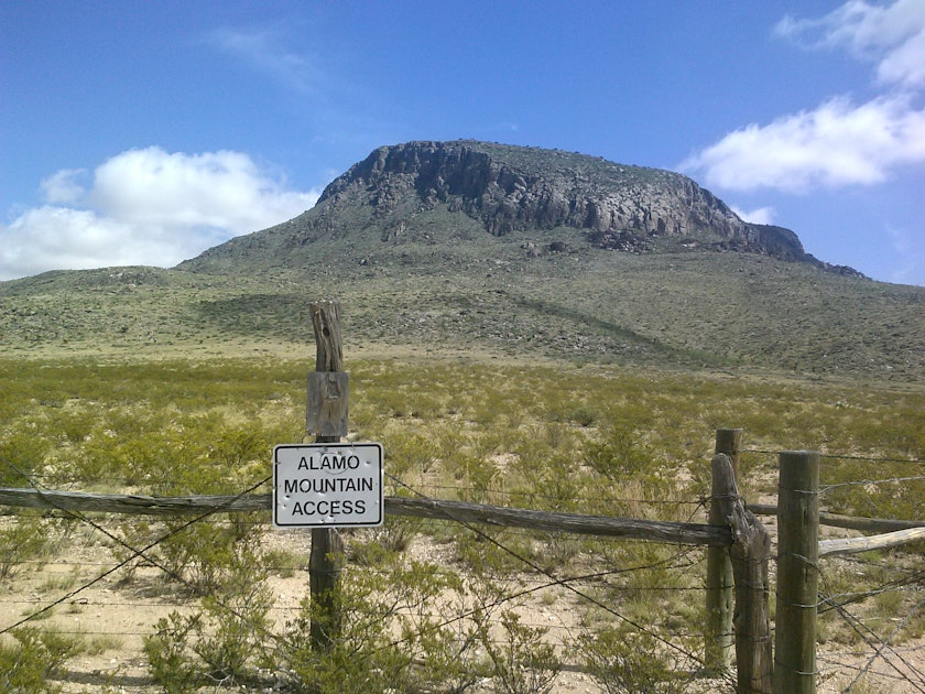 Hike up Alamo Mountain, Dell City, New Mexico