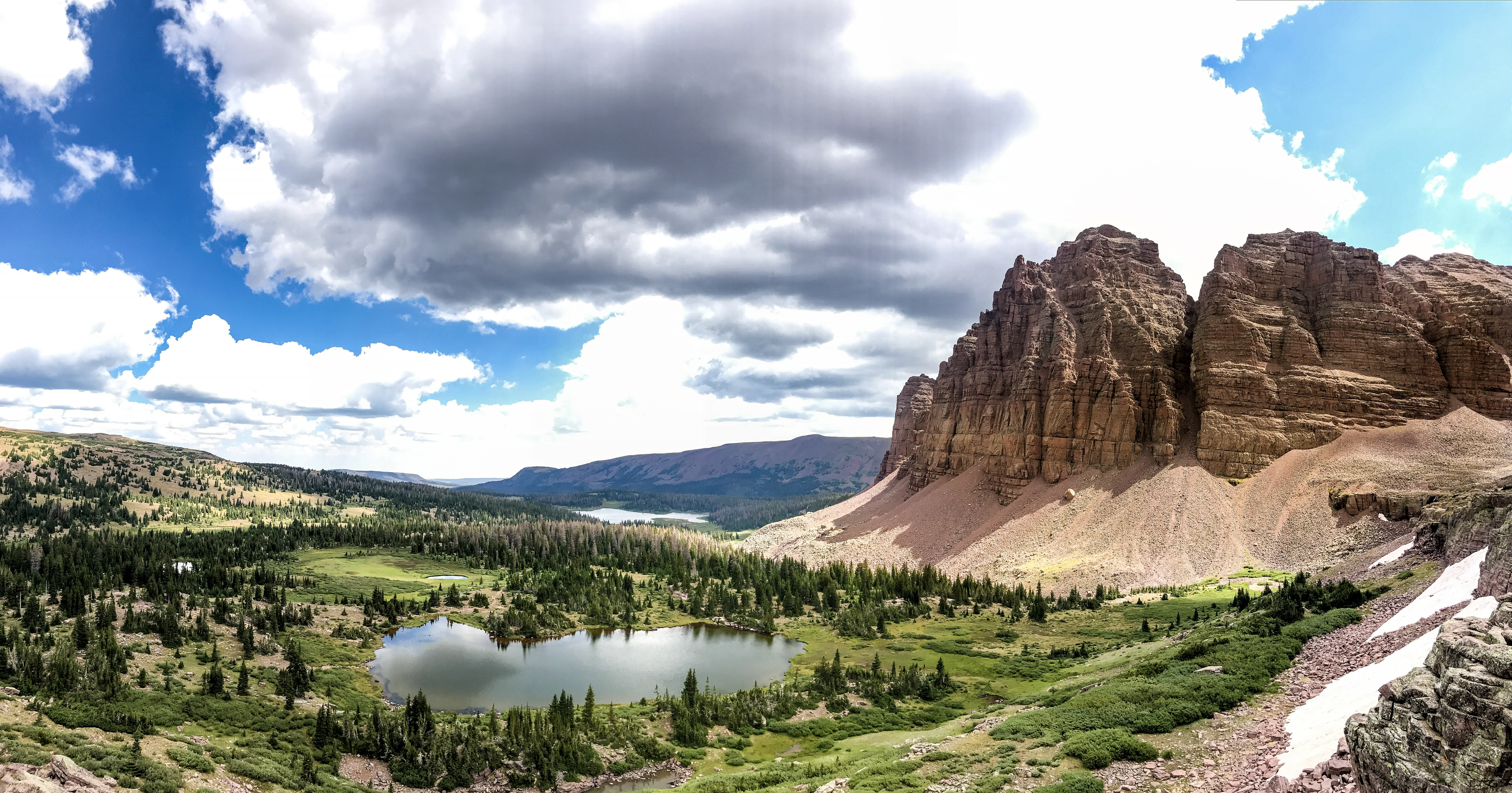 Photos: Red Castle and Red Castle Lakes, Evanston, Utah