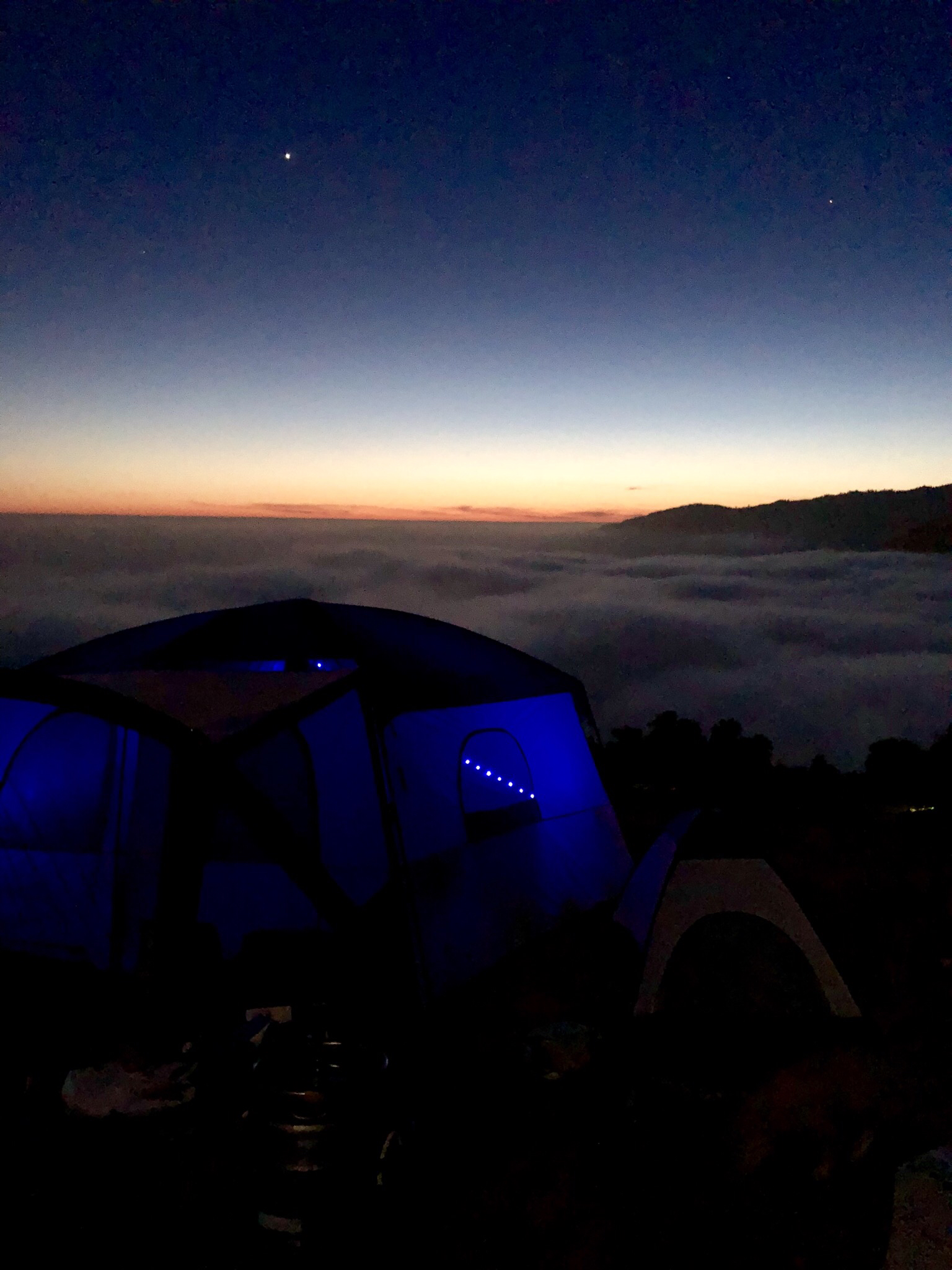 Photos: Camp on Prewitt Ridge, Big Sur, California
