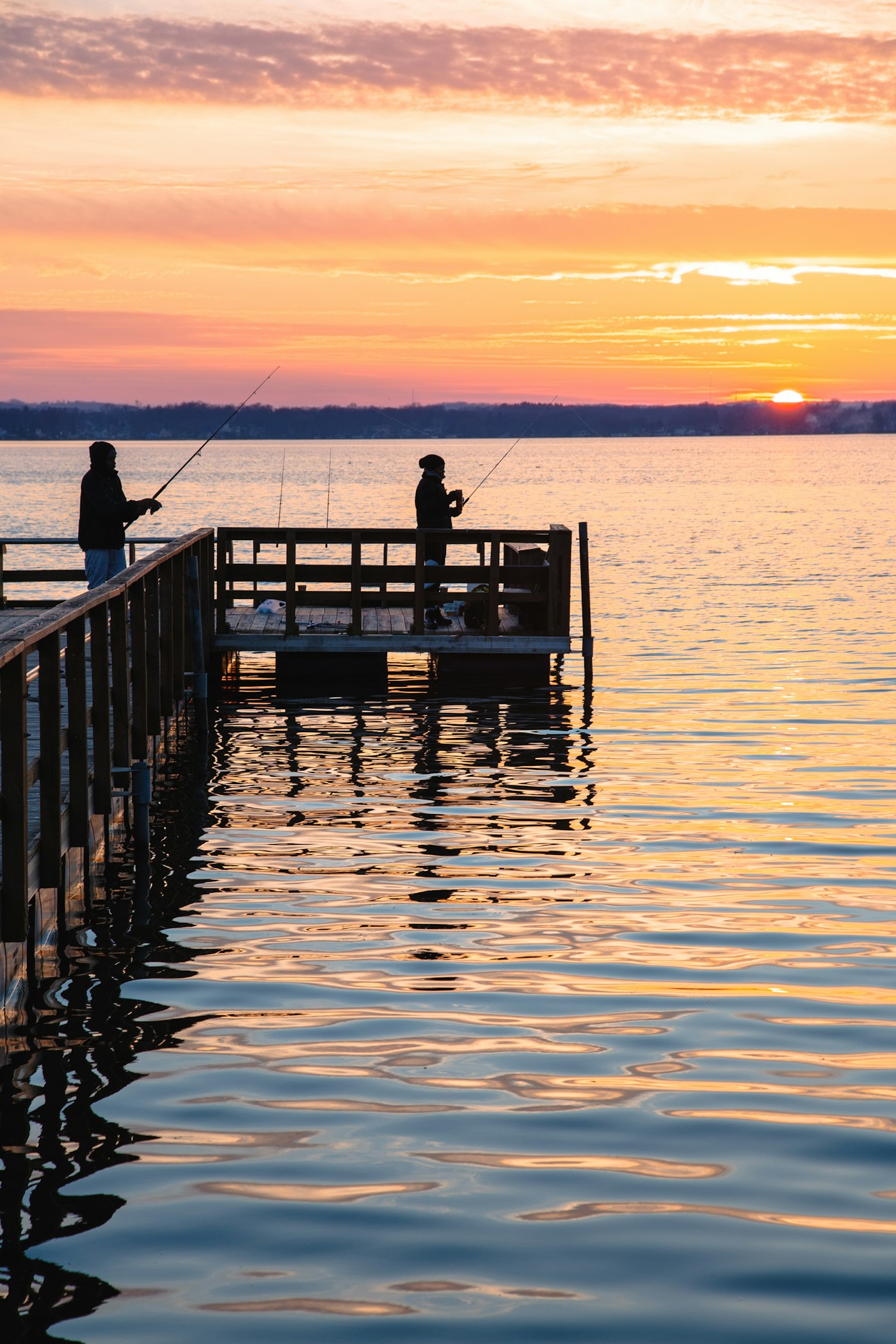 Photo of Catch a Sunset on Pewaukee Lake Beach Pier