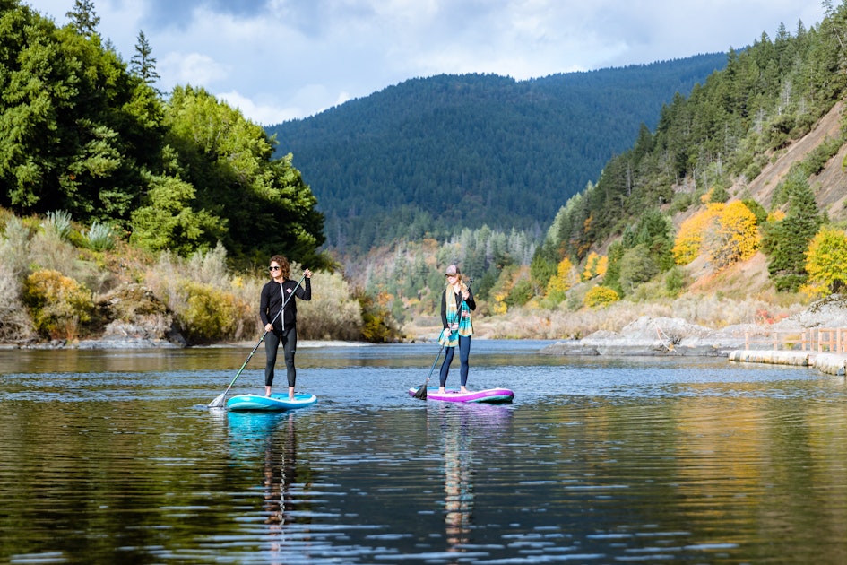 Stand Up Paddleboard the Mermaid Riffle on the Rogue River, Agness, Oregon