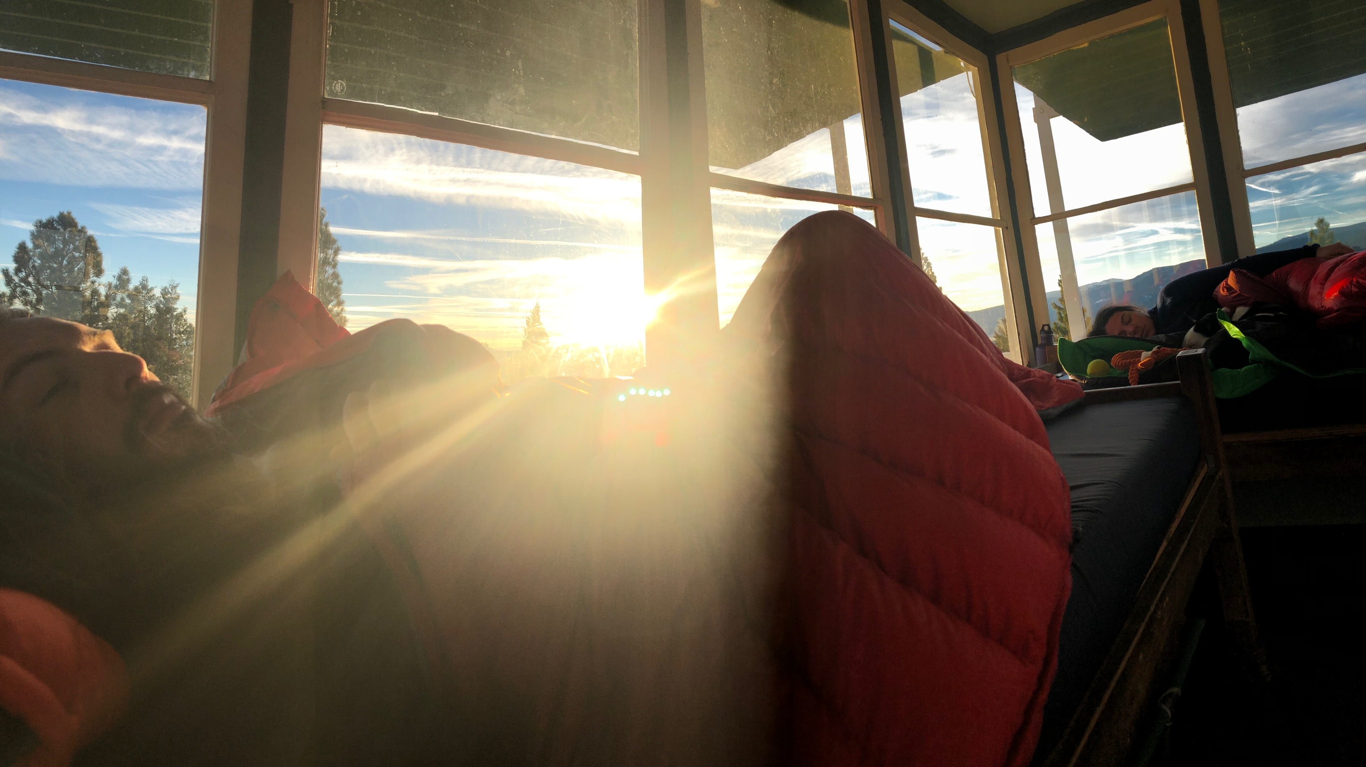 Photos: Camp at the Calpine Fire Lookout, Calpine, California