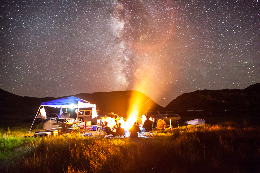 Camp at Radium Campground, Bond, Colorado