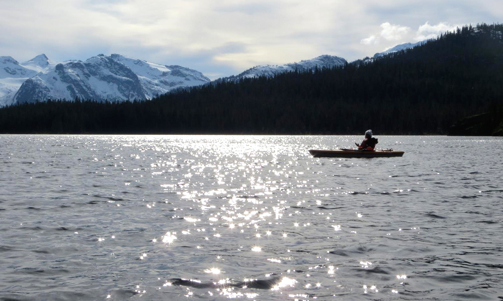 Paddle Callaghan Lake, Whistler, British Columbia