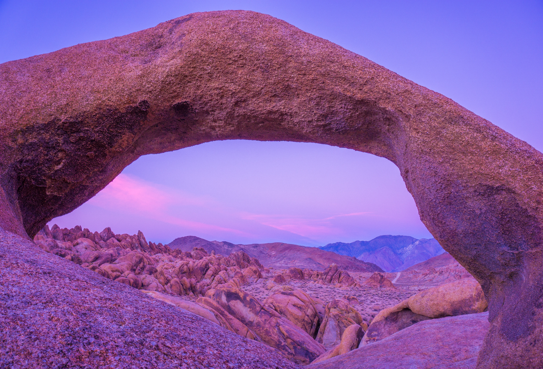 Mobius Arch Loop, The Mobius Arch Loop Trailhead, California