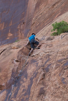 Rock Climbing Moab's Wall Street, Potash Road