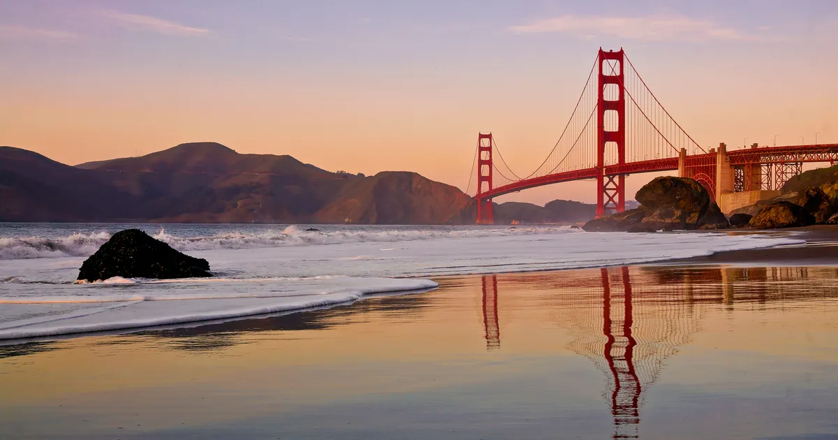 Take in a Sunset on Marshall's Beach, San Francisco