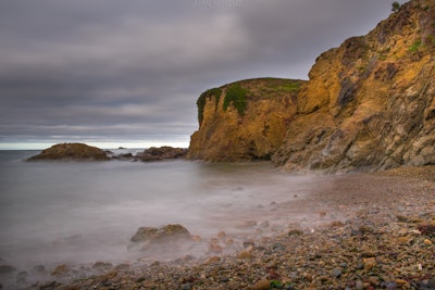 Sunset at Glass Beach , Glass Beach Trail