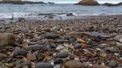 Sunset at Glass Beach , Glass Beach Trail