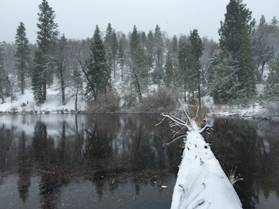 Winter Hike Around Jenks Lake, Jenks Lake
