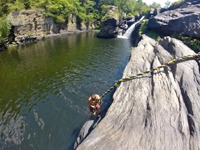 Cliff Jump at High Falls Park, High Falls Park