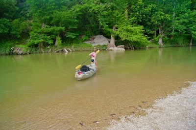 Kayak at Guadalupe River State Park, Guadalupe River State Park
