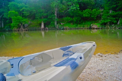 Kayak at Guadalupe River State Park, Guadalupe River State Park