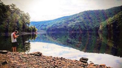 Camp at Switzer Lake, Switzer lake