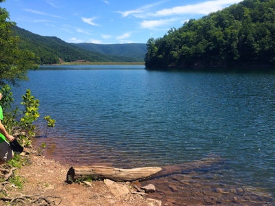 Camp at Switzer Lake, Switzer lake