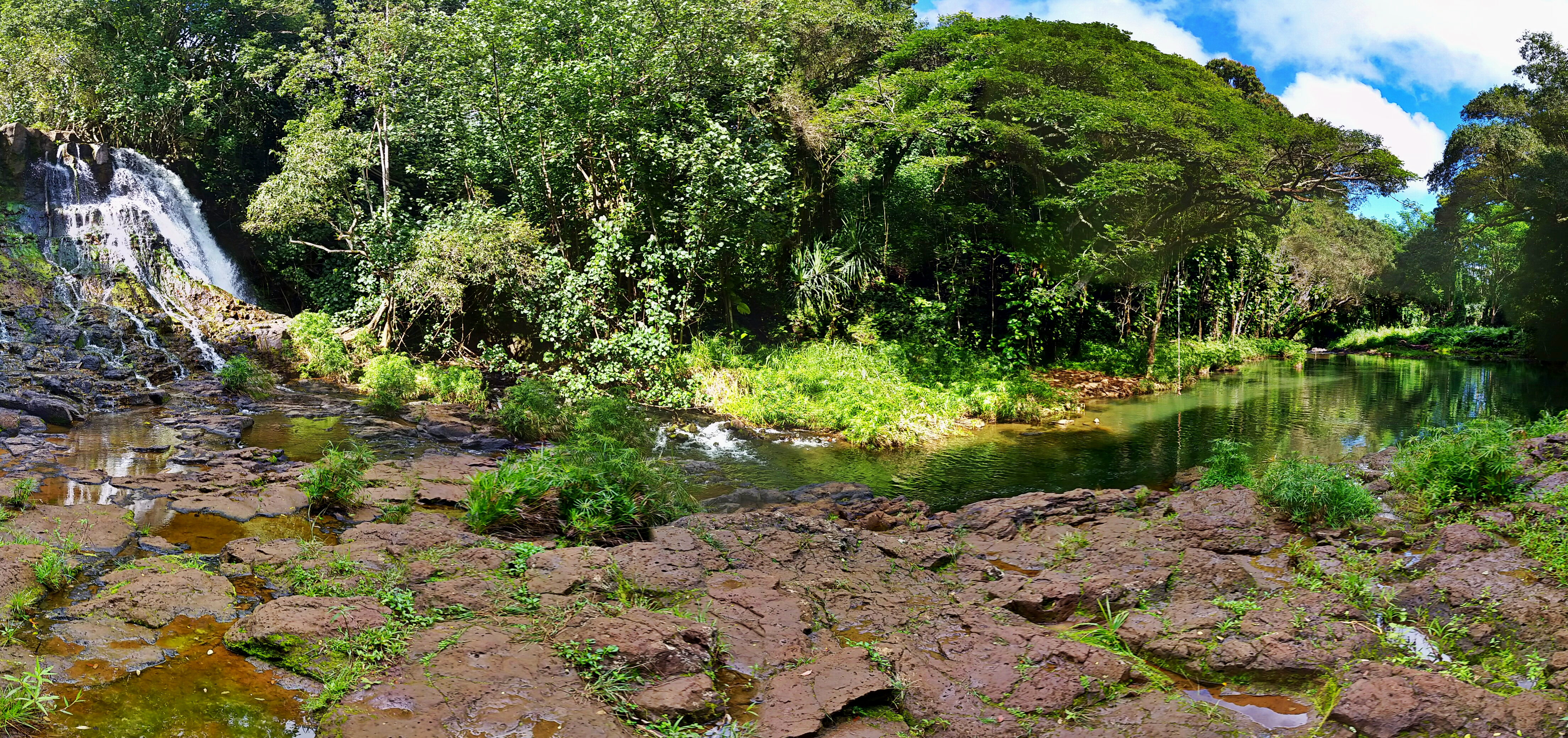 Hike to Ho'opi'i Falls , Kapaa, Hawaii