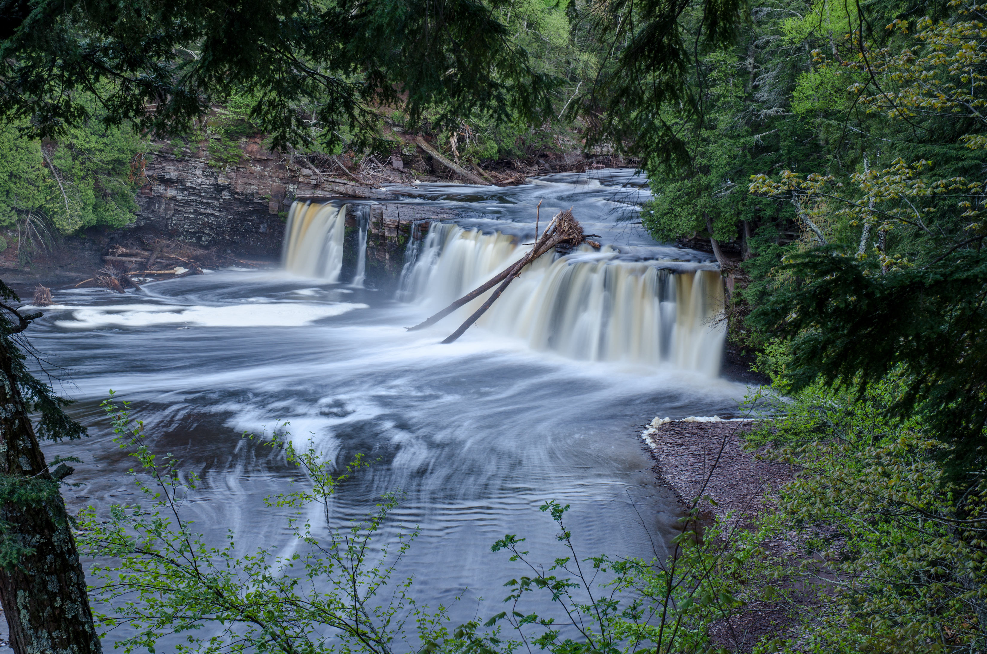 Presque Isle River Waterfall Loop, Ironwood, Michigan