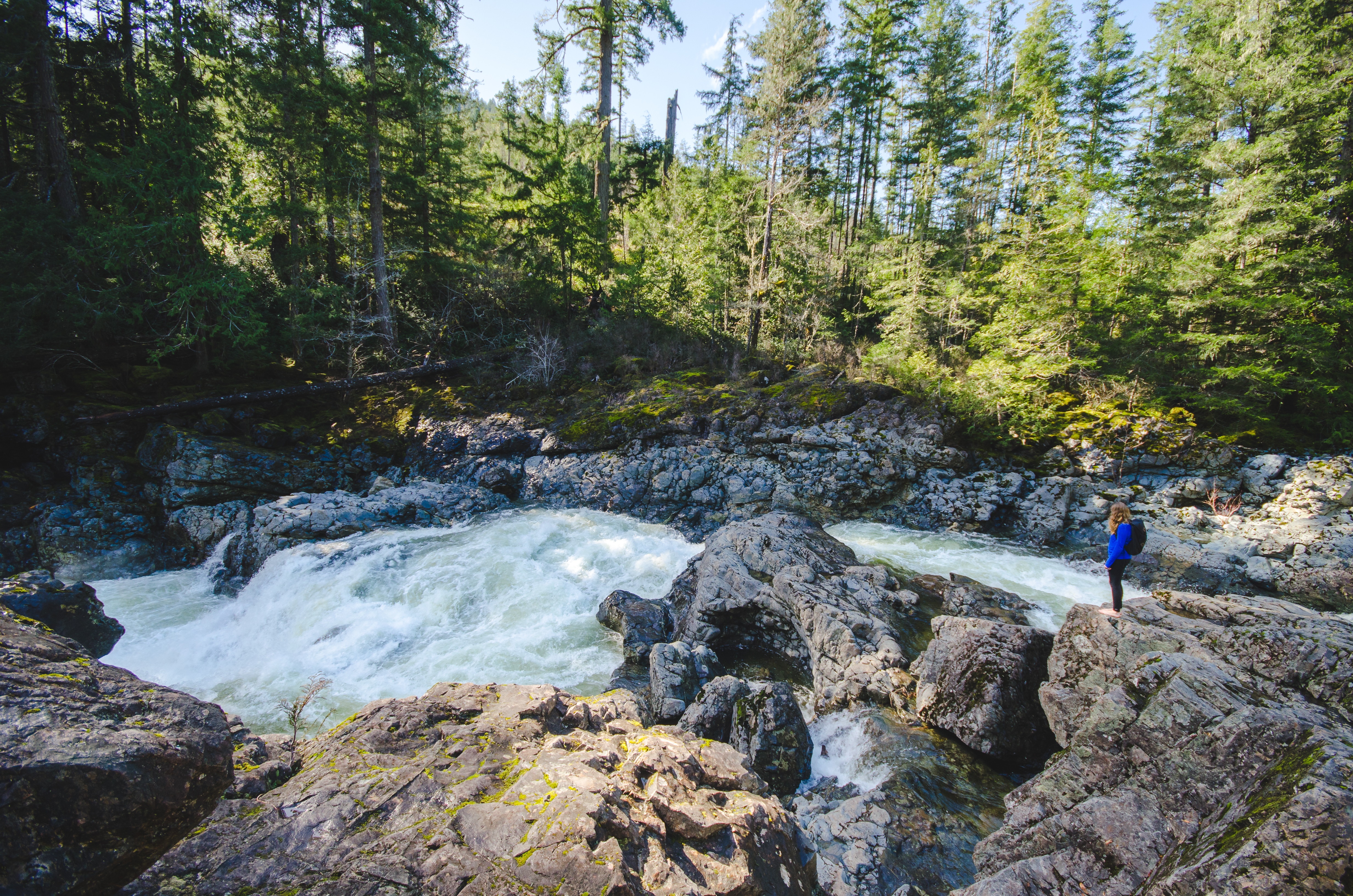 Hike and Swim at Sooke Potholes, Sooke, British Columbia
