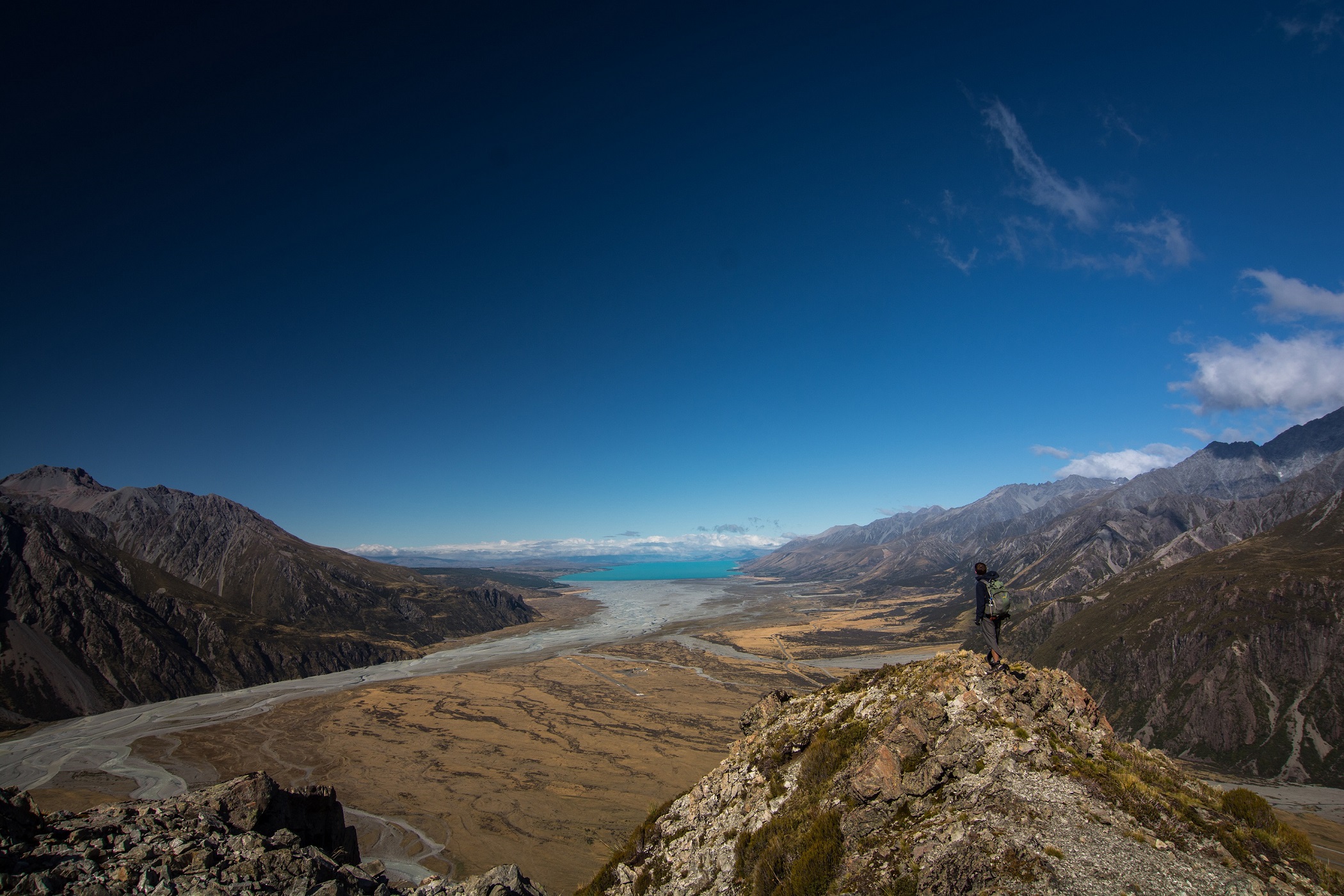 Climb Mt. Wakefield , Tasman River, New Zealand