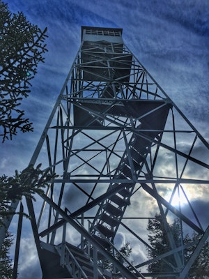 Hike to Elmore Mountain Fire Tower, Elmore State Park Entrance