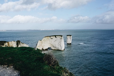 Hike to Old Harry Rocks, Old Harry Cliffs, Bournemouth, England