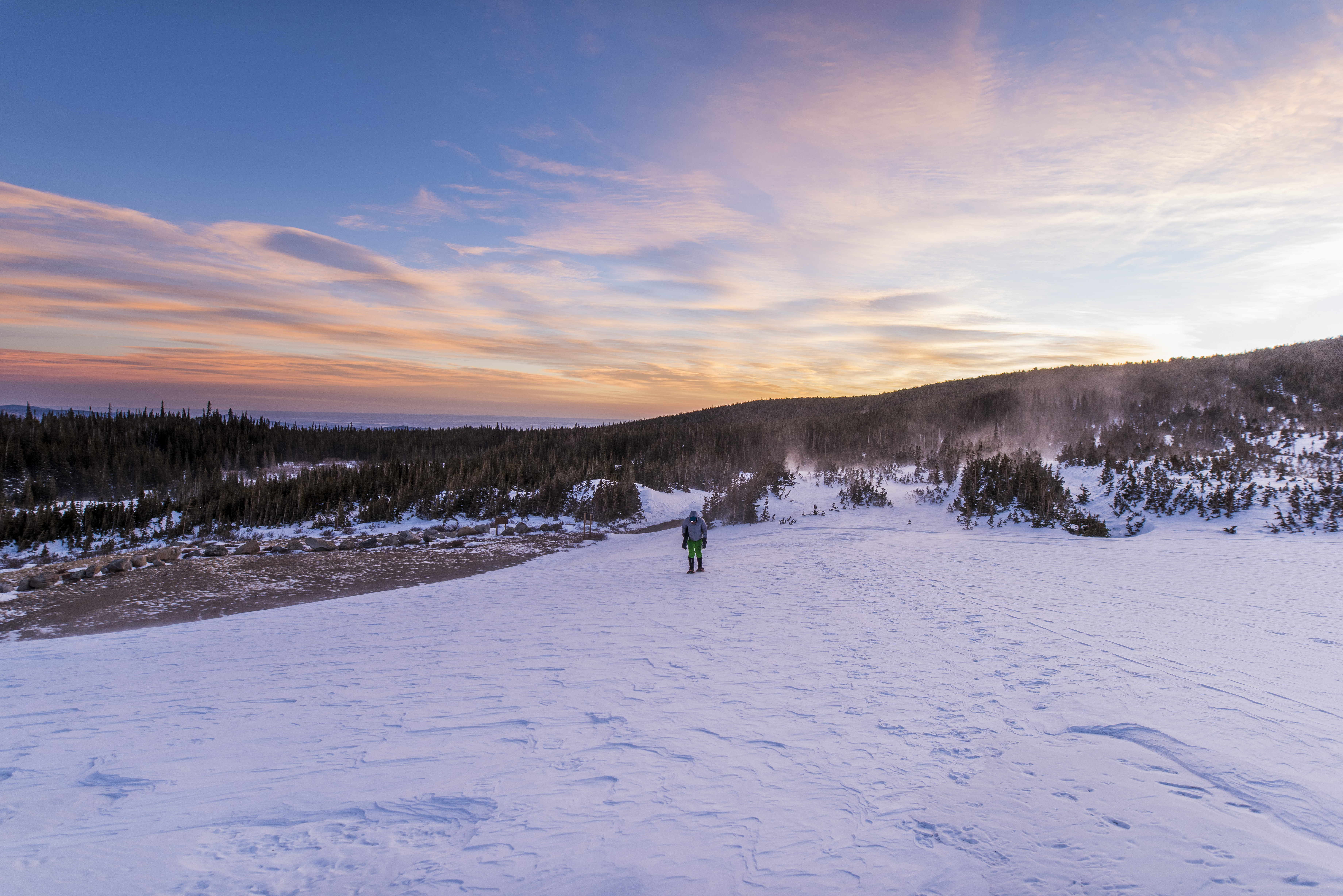 Winter Camp at Lefthand Reservoir, Ward, Colorado
