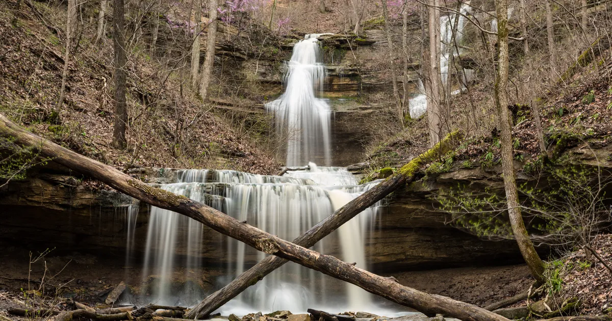 Hike to Tioga Falls, West Point, Kentucky