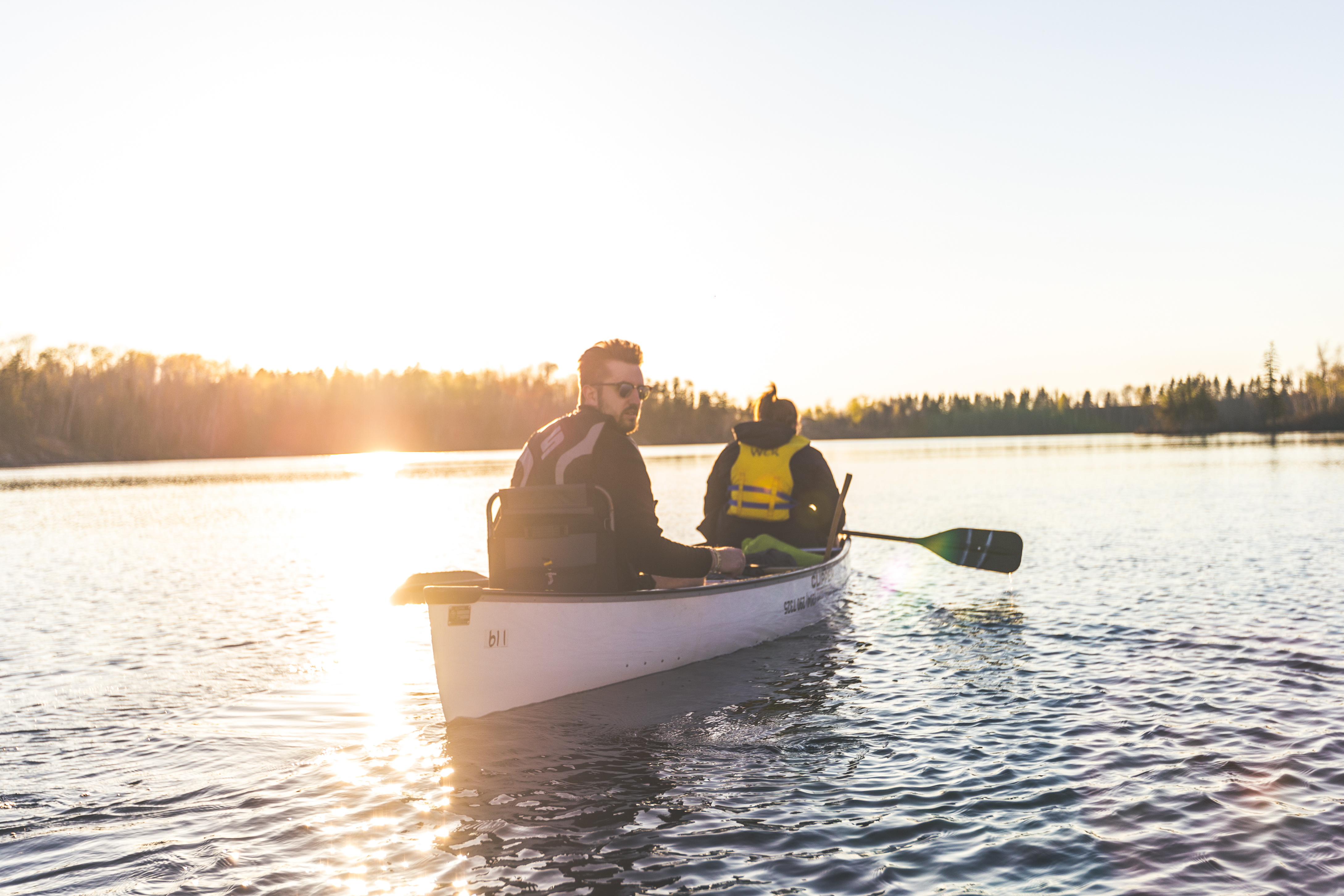 Canoe Camp the Caddy Lake Tunnels, Whiteshell, Manitoba