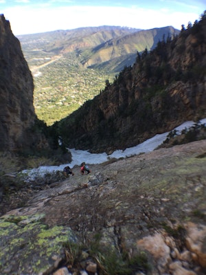 Climb West Slabs of Mount Olympus , West Slab Starting Point