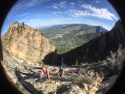 Climb West Slabs of Mount Olympus , West Slab Starting Point
