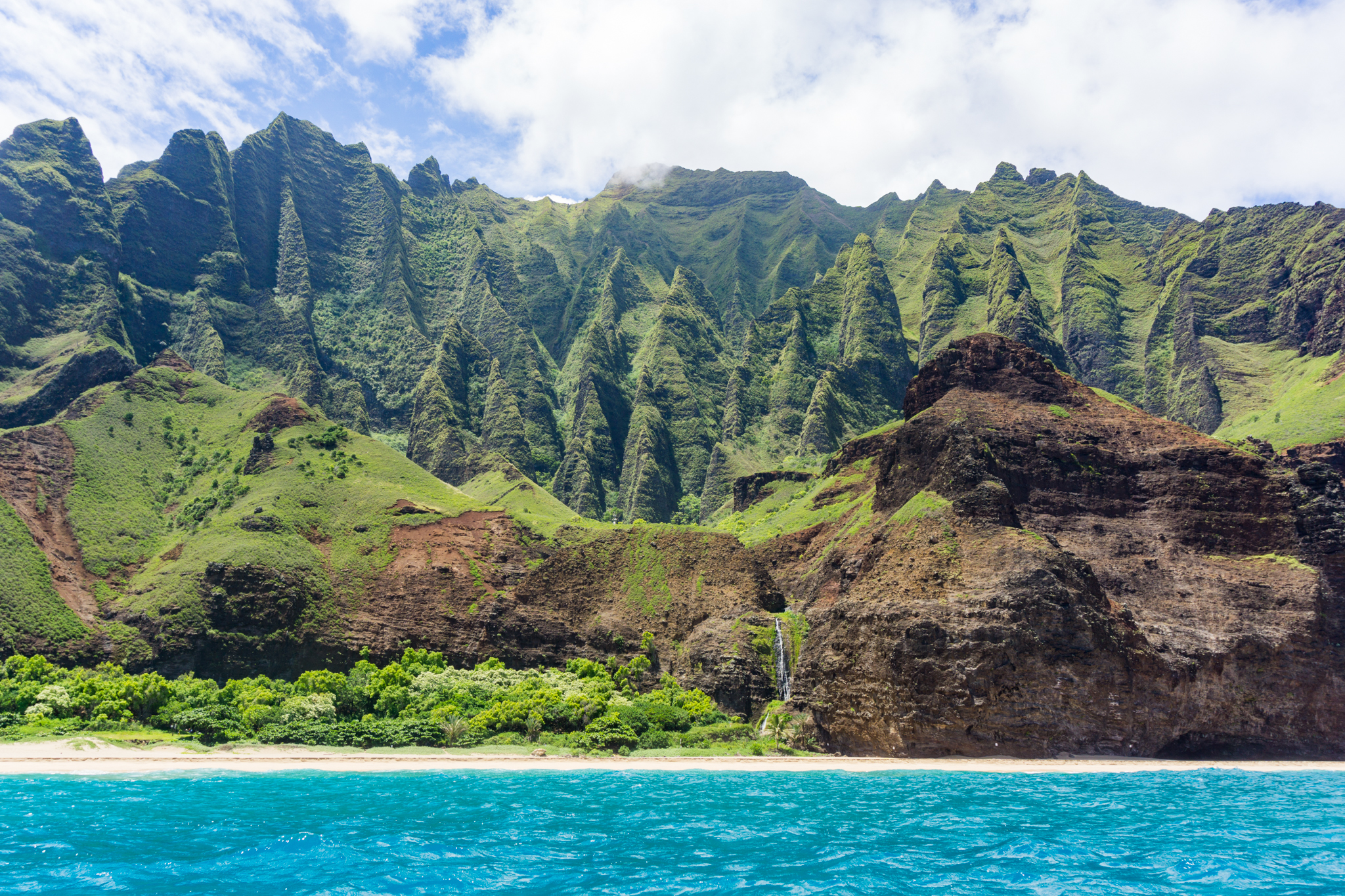 Kayak Camp on Miloli'i Beach, Hanalei, Hawaii