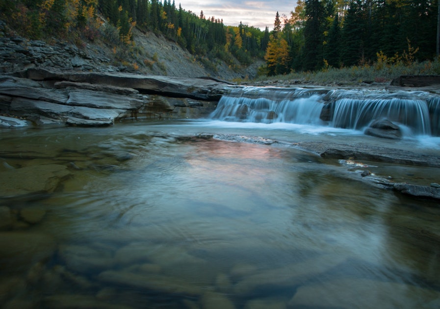 Exploring Red Willow Falls, Grande Prairie County No. 1, Alberta