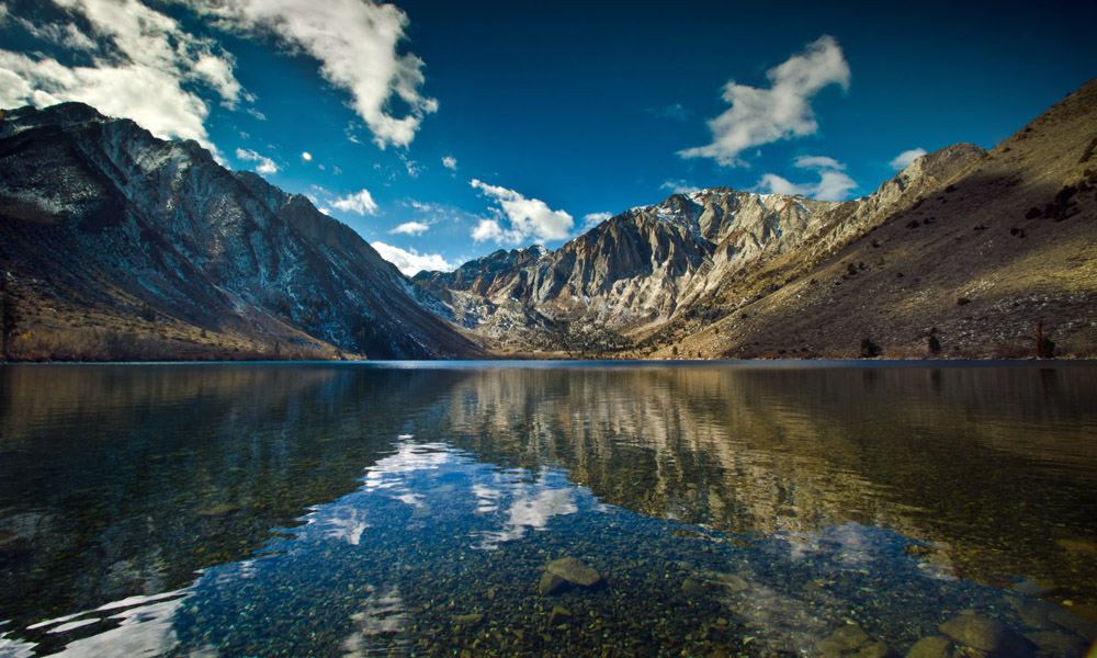 Fishing at Convict Lake, Mono County, California