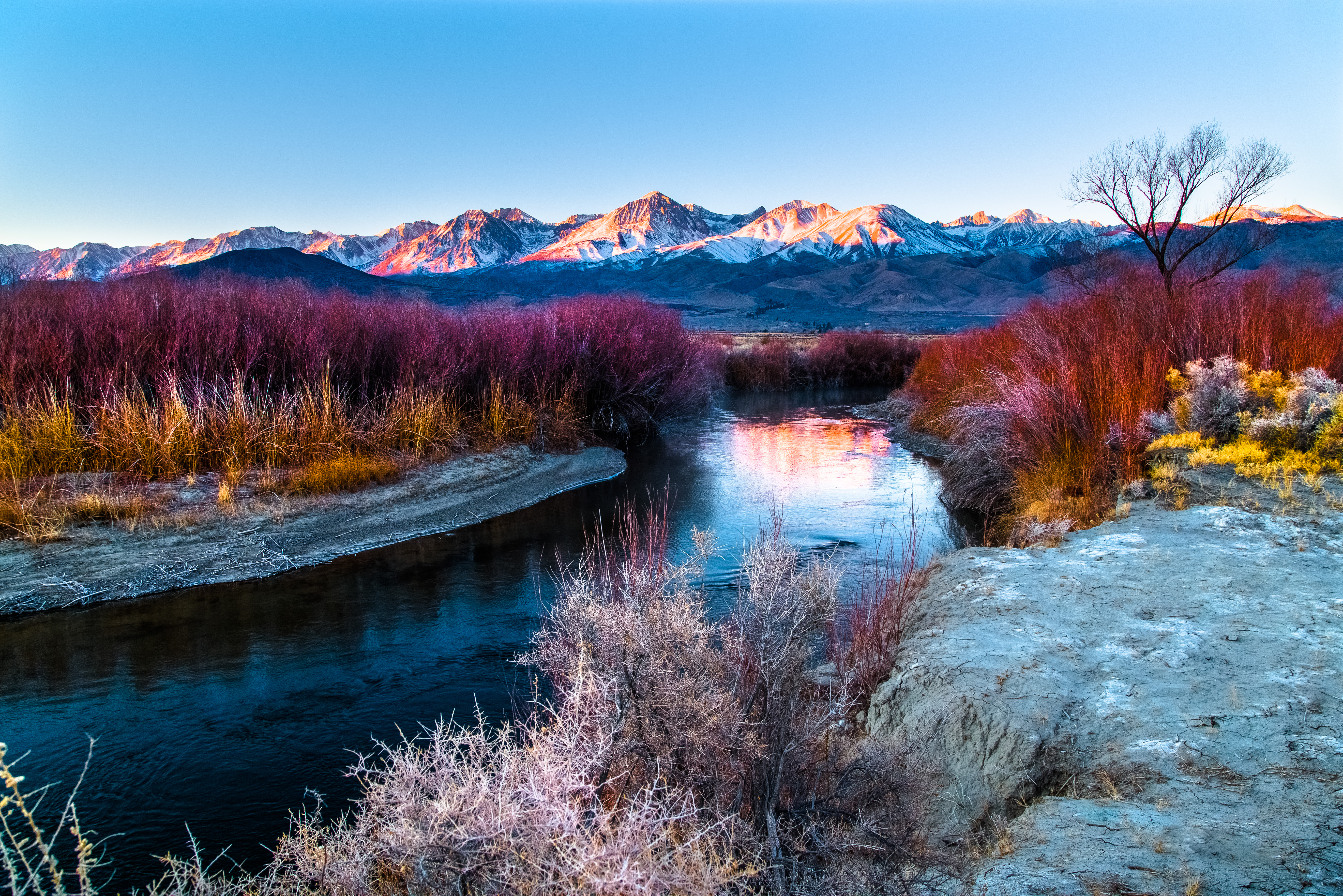 Trout Fishing in the Owens River, Big Pine, California