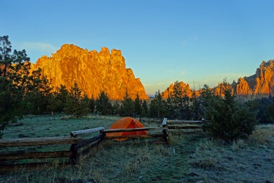 Hike and Camp at Smith Rock, Bivouac Campsite Area