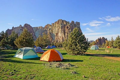 Hike and Camp at Smith Rock, Bivouac Campsite Area