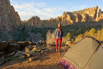 Hike and Camp at Smith Rock, Bivouac Campsite Area