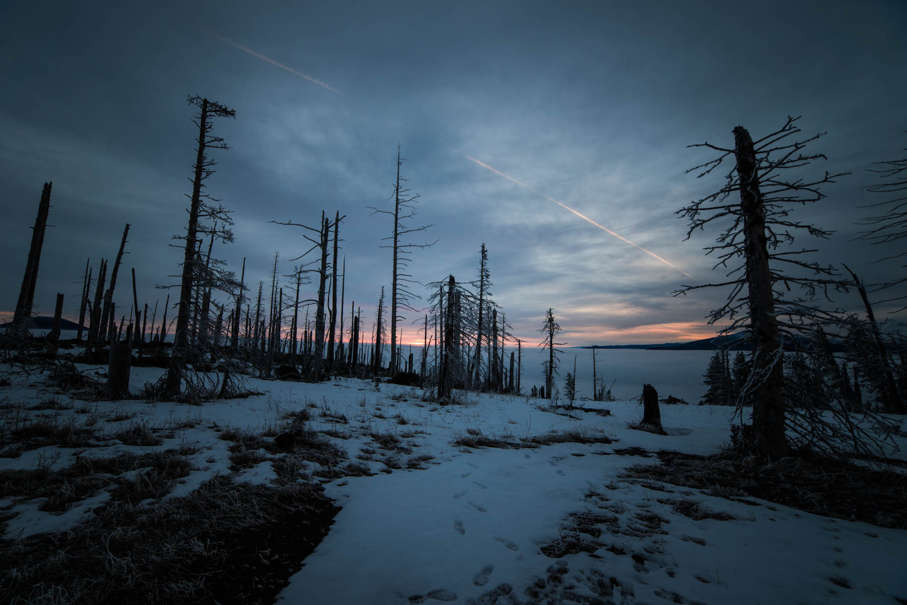 Winter Camp on Cache Mountain, Sisters, Oregon