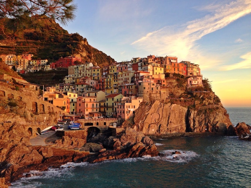 Hiking in Cinque Terre National Park, Riomaggiore, Italy