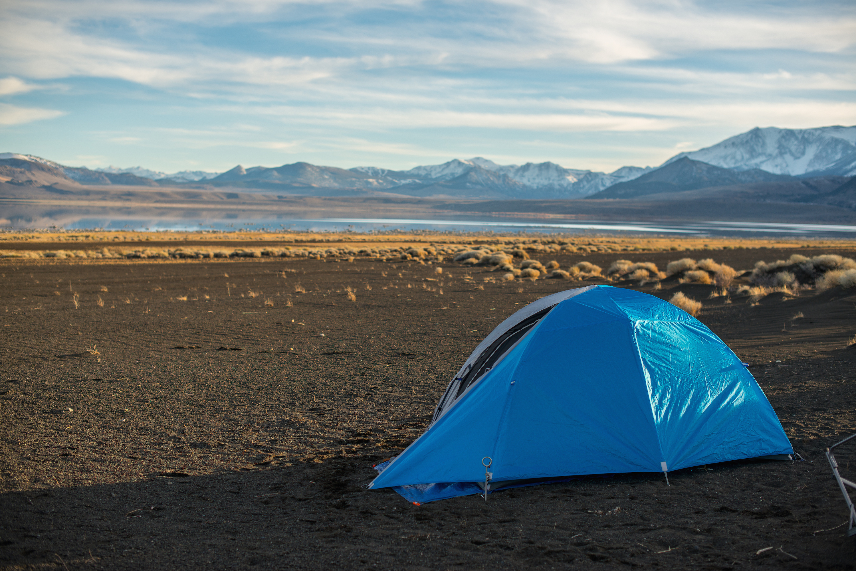 Photo of Camp at Mono Lake