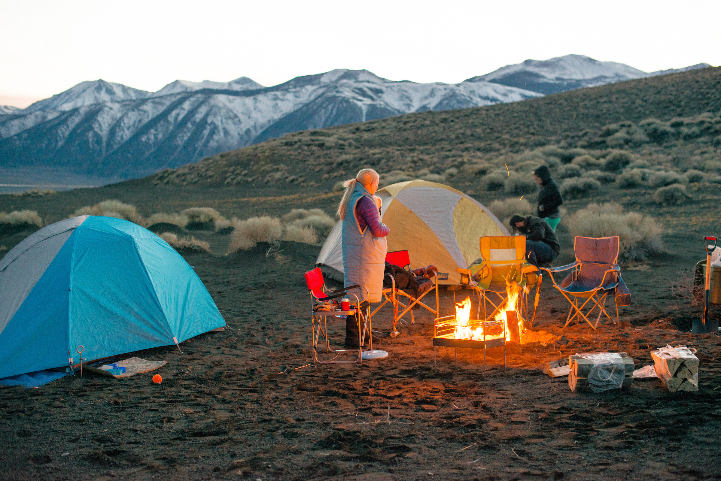Photo of Camp at Mono Lake