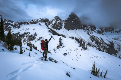 Winter Backpack to Lake Anne Ridge, Heather Meadows Parking Area