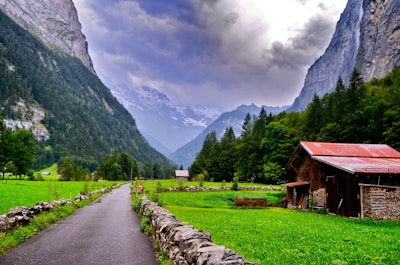 Trek in the Swiss Alps , Schynige Platte, Switzerland