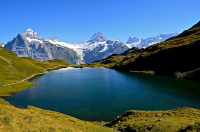 Trek in the Swiss Alps , Schynige Platte, Switzerland