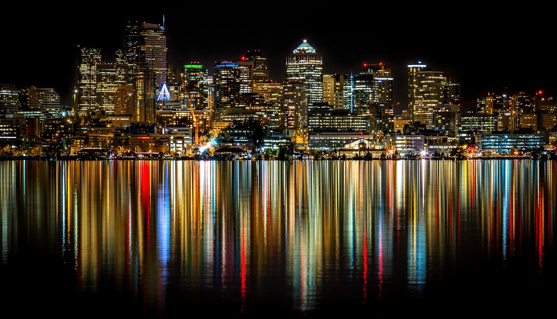 Night Photography at Gasworks Park, Seattle, Washington