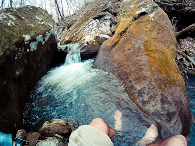 Backpack Along Whitaker Creek, Hawksbill Crag/Whitaker Point TH