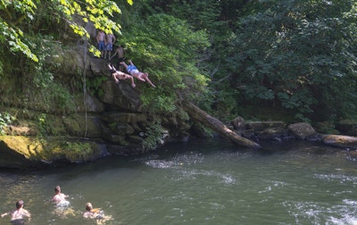 Explore the Triangle Lake Rock Slides and Lake Creek Falls, Triangle ...