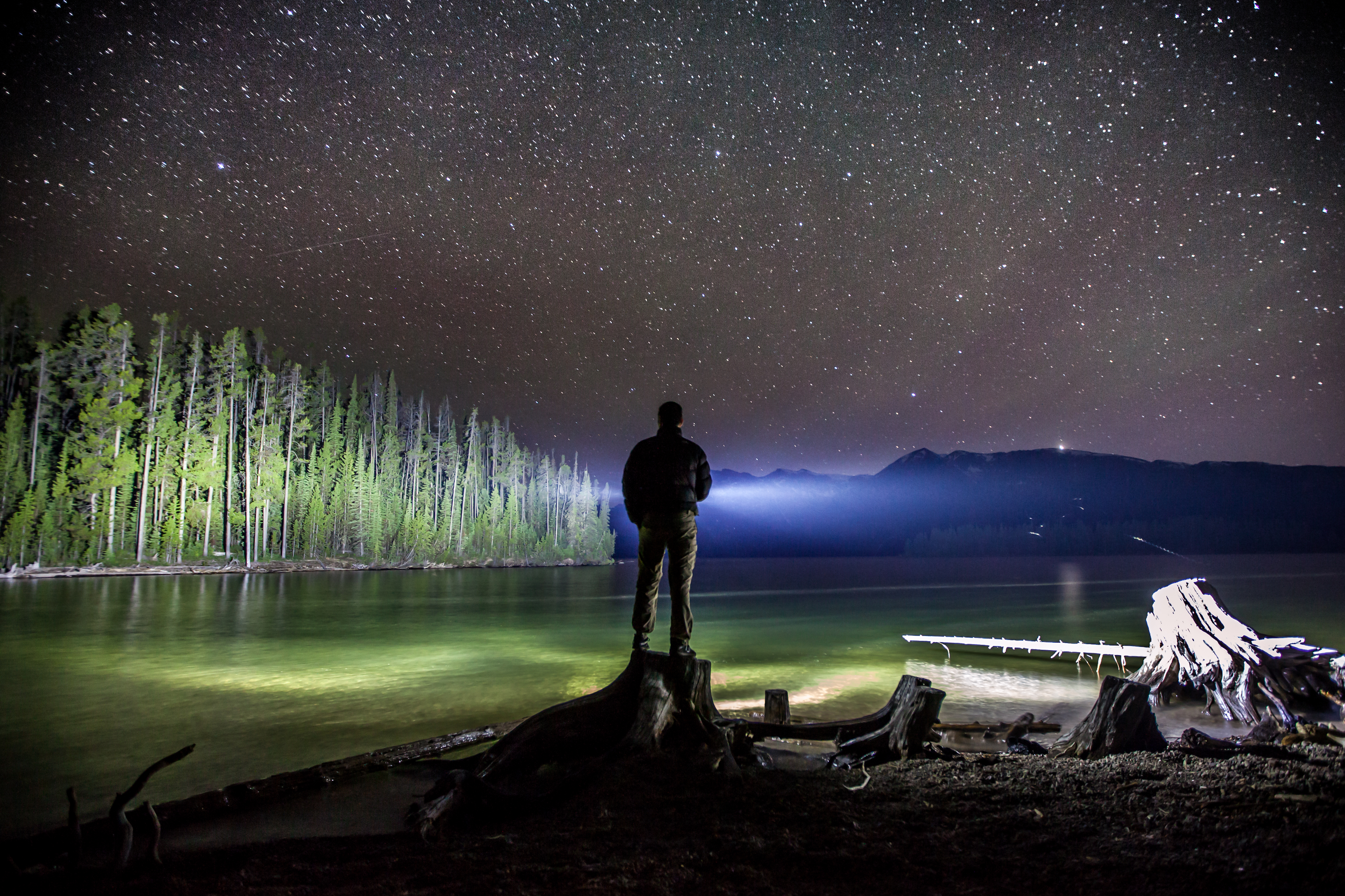 Camp at Colter Bay Campground, Moran, Wyoming